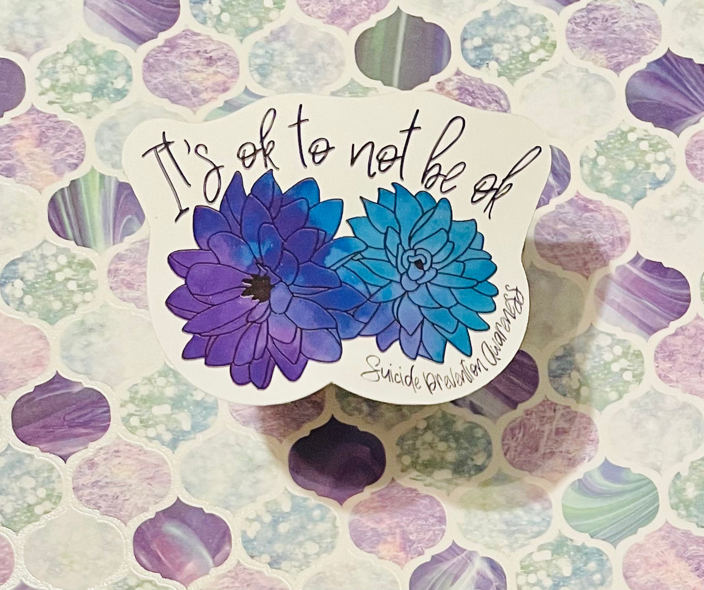 It’s Ok Not to be Ok Sticker – CynElizabethStudios