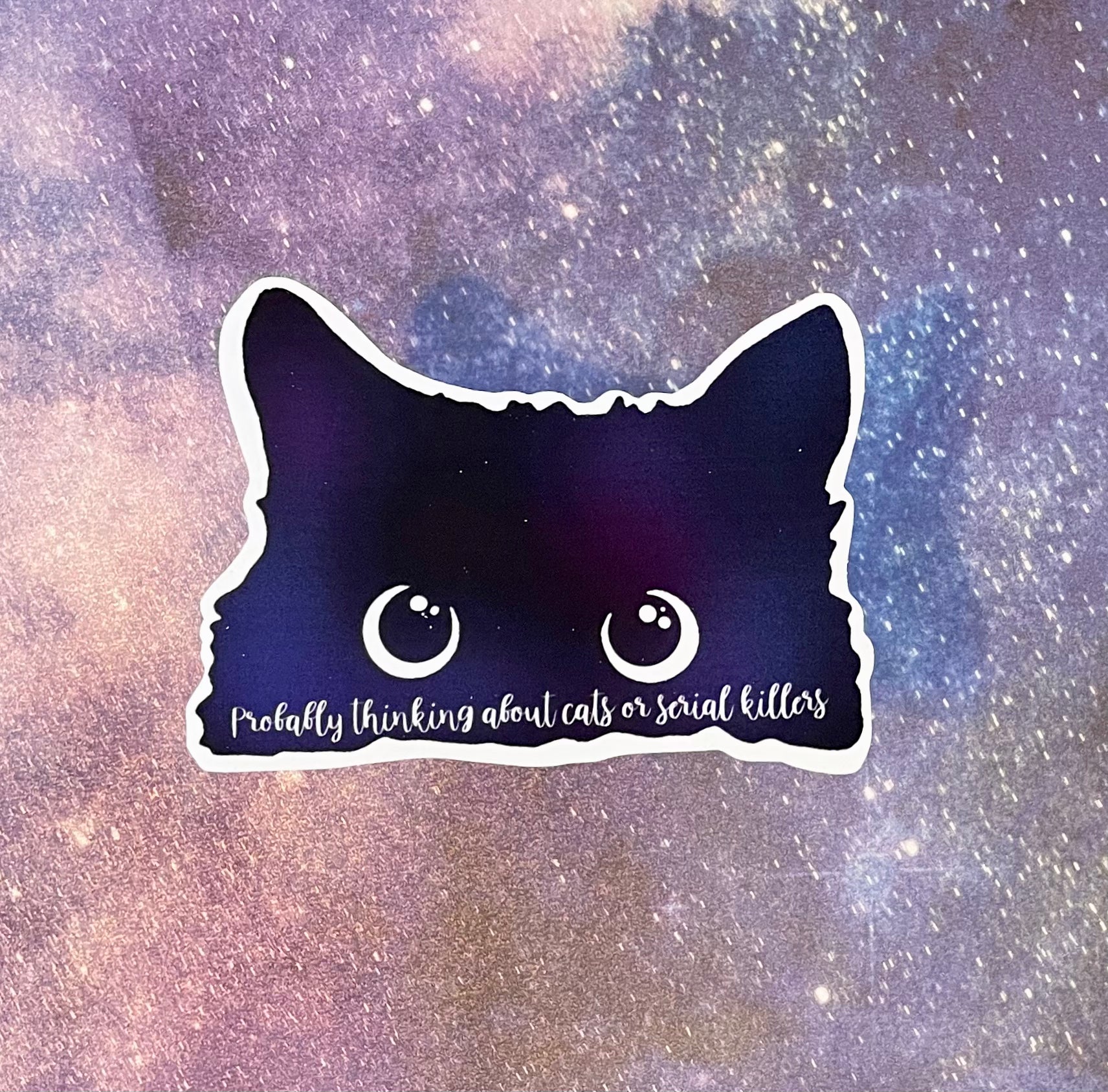 Cats or Serial Killers Sticker – CynElizabethStudios